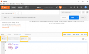 Como enviar parámetros POST y probar servicios RESTful