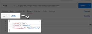 Como enviar parámetros POST y probar servicios RESTful